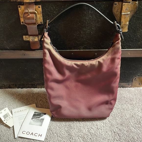Coach | Bags | Coach Mercer Collection Maroon Shoulder Bag | Poshmark